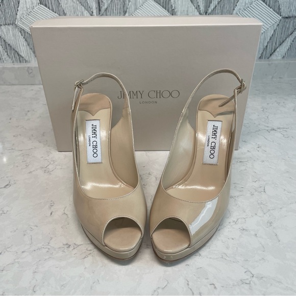 Jimmy Choo | Shoes | Jimmy Choo Patent Leather Slingback Pumps | Poshmark